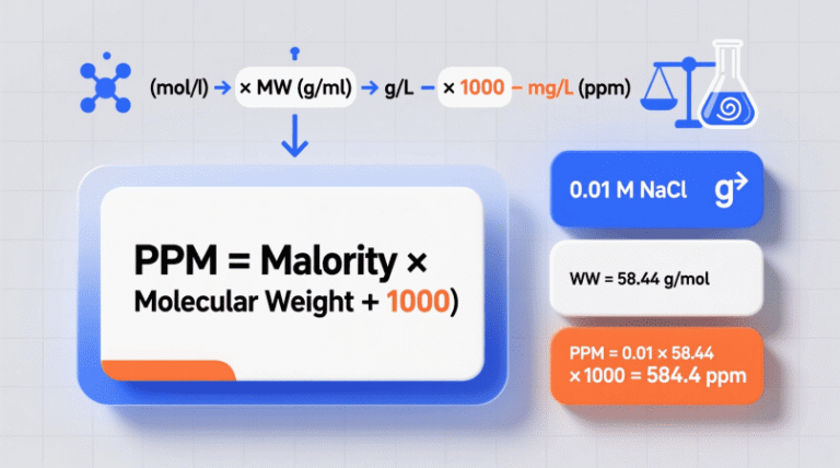 How To Convert Molarity To PPM (Simple Formula + Examples)